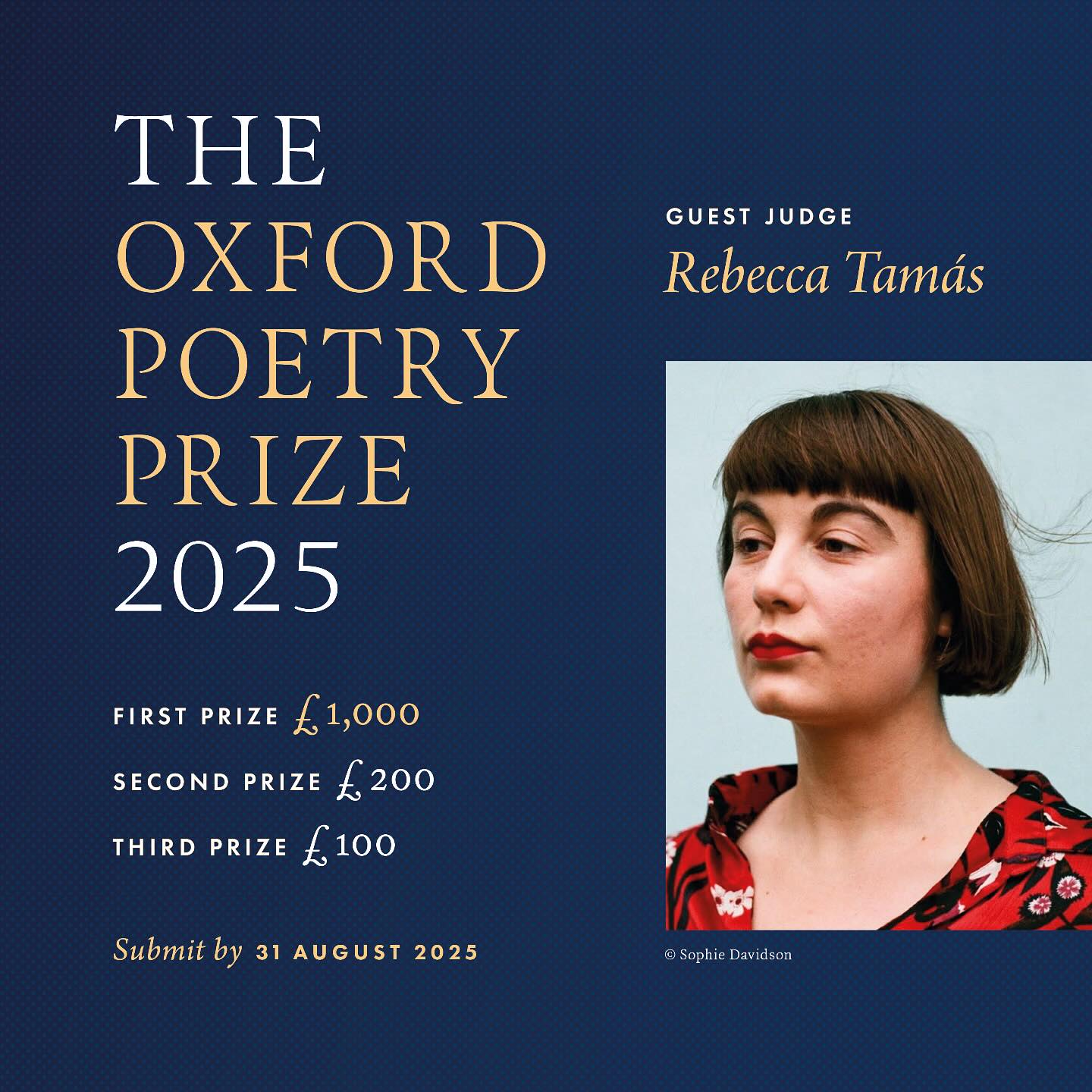 The 2025 Oxford Poetry Prize Deadline - Griffin Poetry Prize